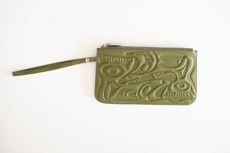 Diseño indígena Coast Salish 'Feasted Salmon' de Douglas LaFortune ...