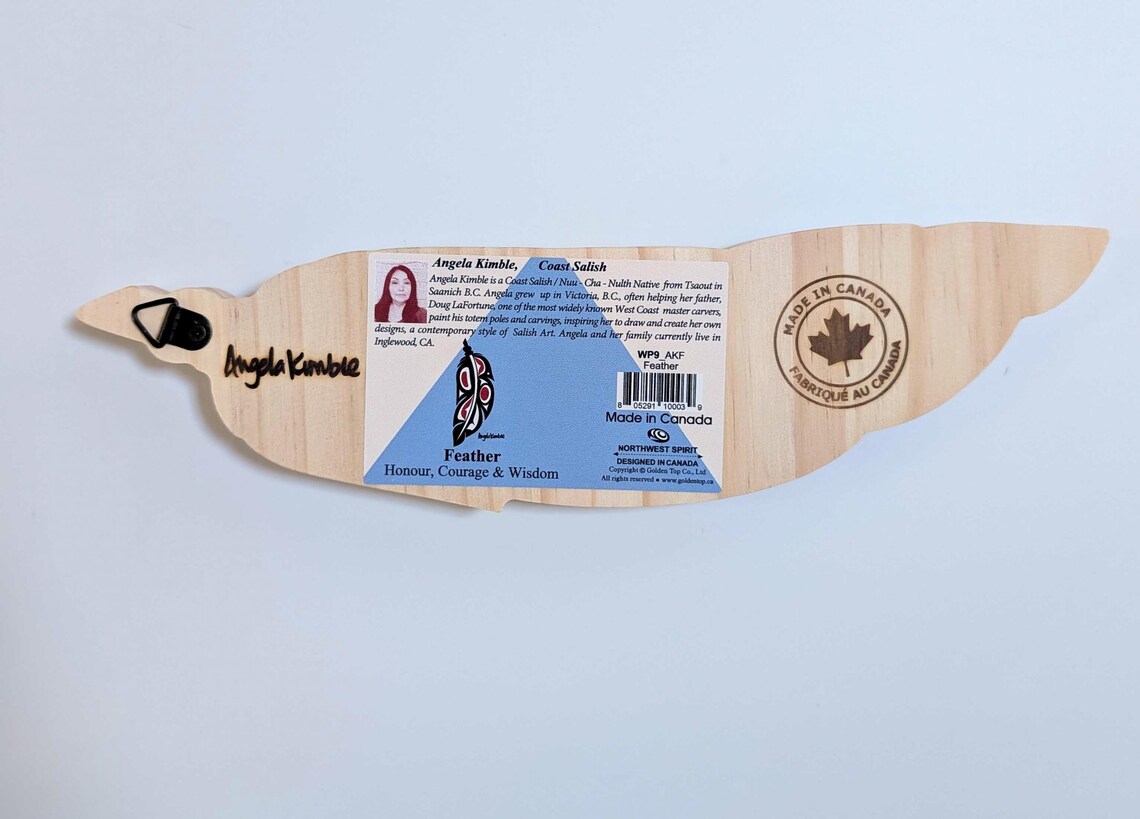 Coast Salish 'feather' Indigenous Design by Angela Kimble Pacific West ...