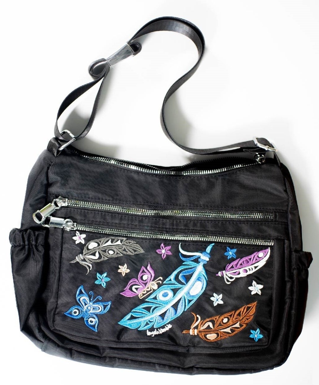 Coast Salish 'butterfly & Feather' Indigenous Design by Angela Kimble ...