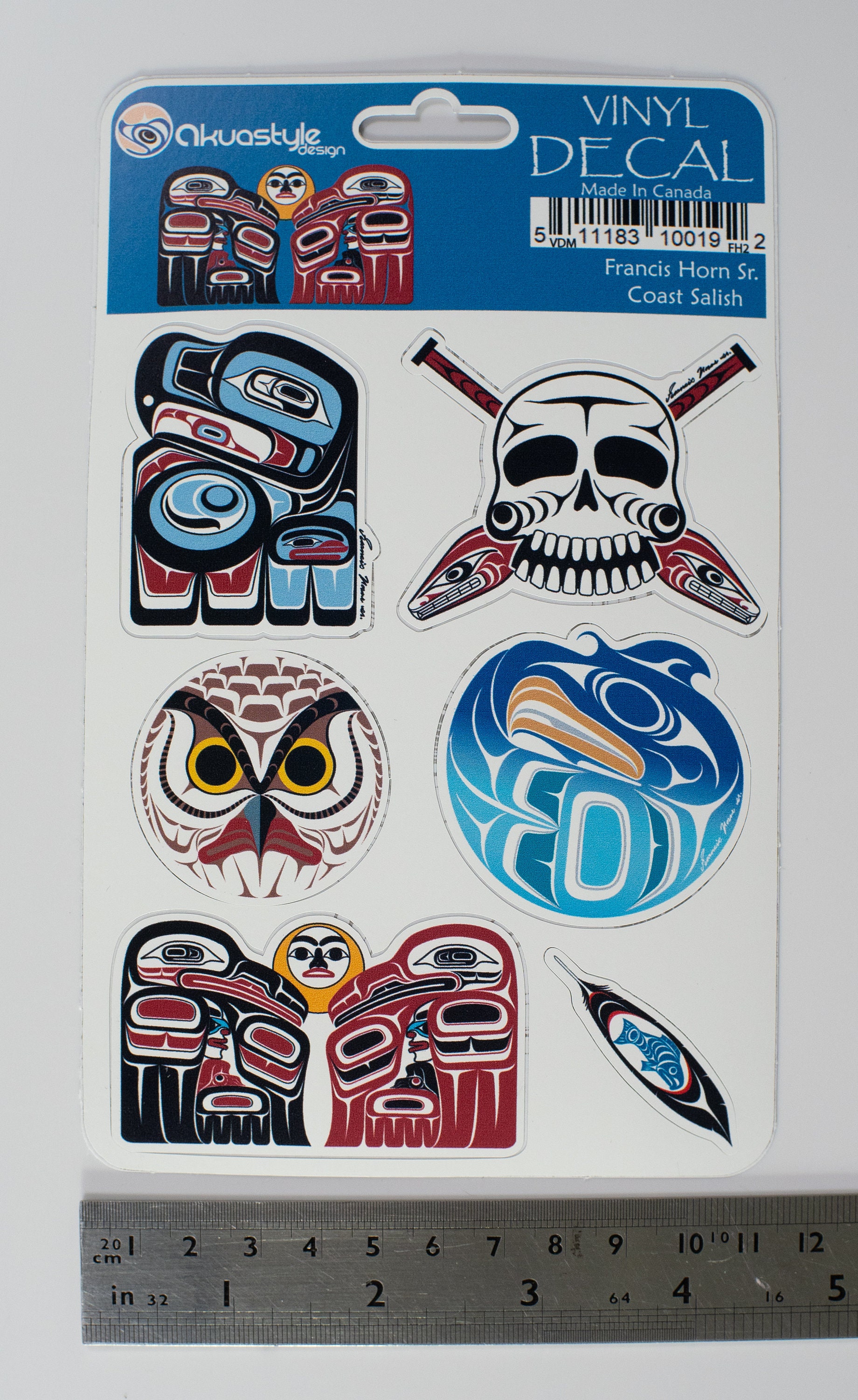 Coast Salish Indigenous Design by Francis Horne Sr. Vinyl Decals ...