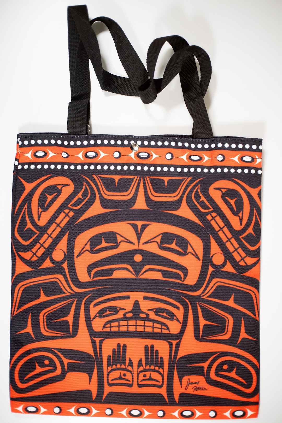 Salish 'longhouse' Indigenous Design by Jason Peters Tote Bag | Pacific ...
