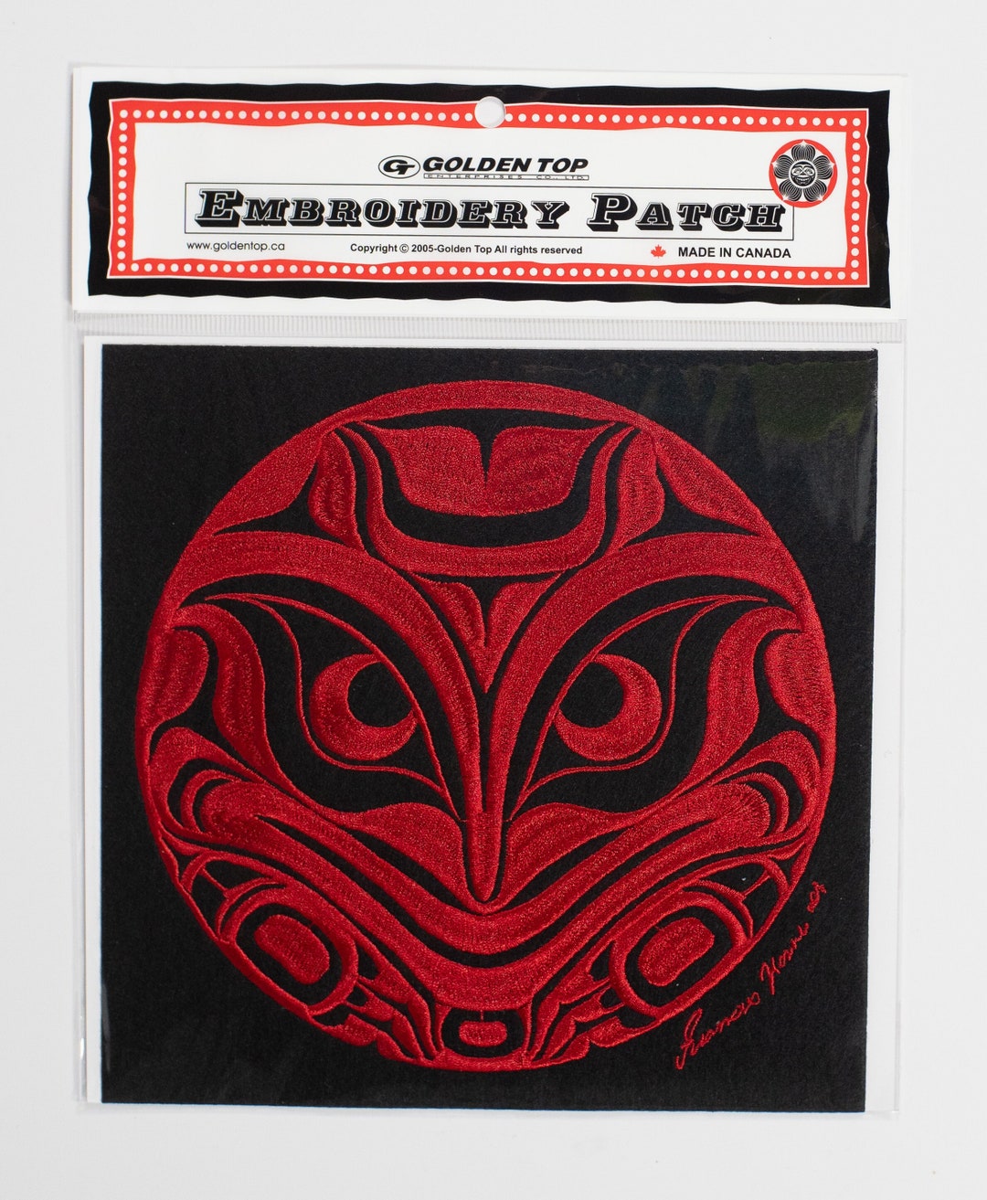 Coast Salish Indigenous Design 'frog' by Francis Horne Sr | Iron-on ...