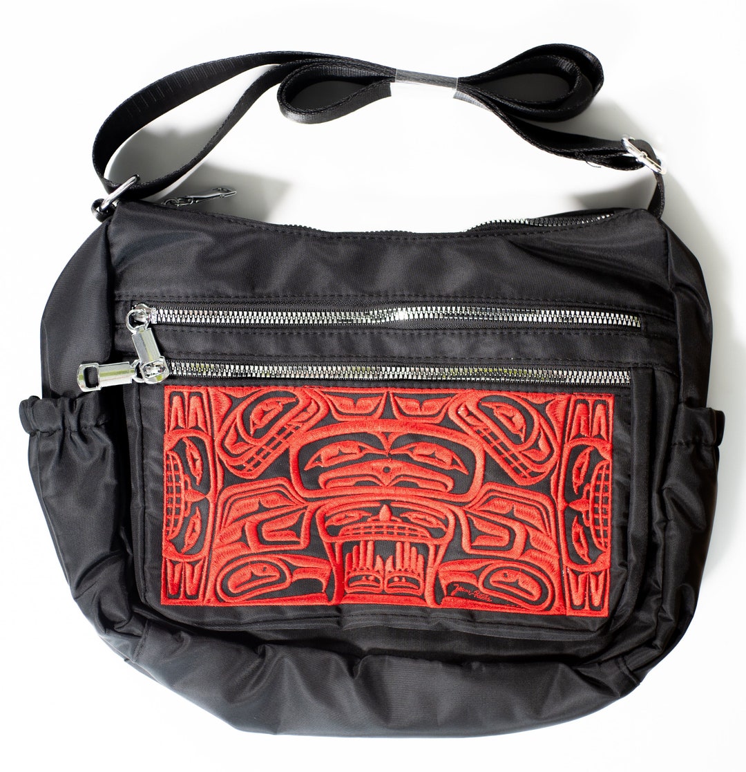 Salish 'longhouse' Indigenous Design by Jason Peters | Shoulder Purse ...