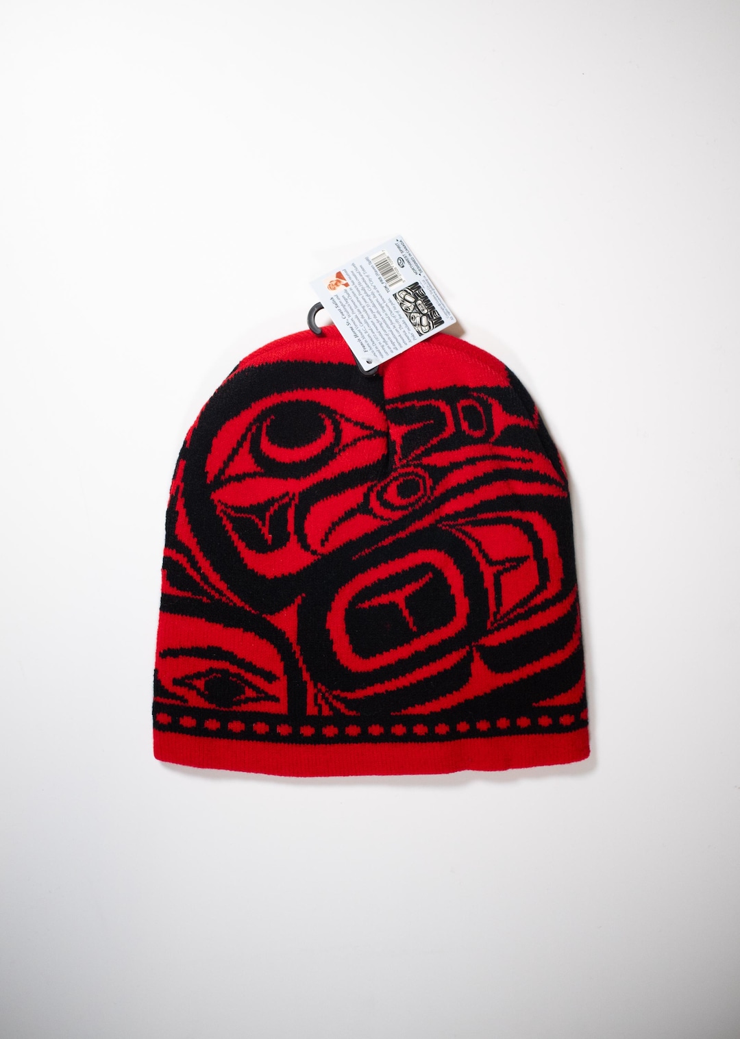 Coast Salish 'raven Split' by Francis Horne Sr. Knitted Toque Beanie ...