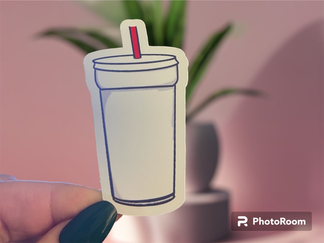 Soda Sticker, Food Sticker, Drink Sticker, Styrofoam Cup, Water Bottle ...