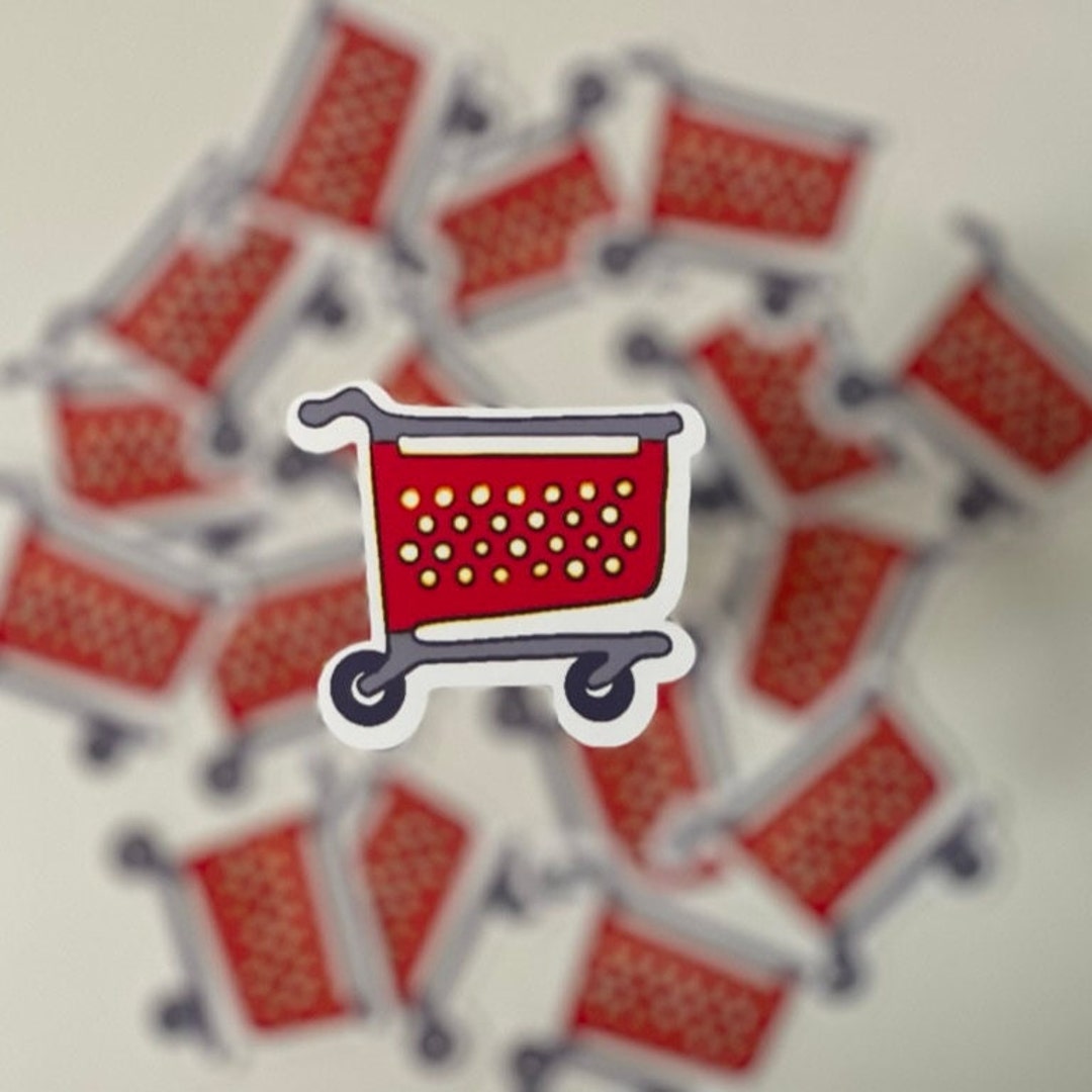 Shopping Cart Sticker, Errand Sticker, Planner Sticker - Etsy