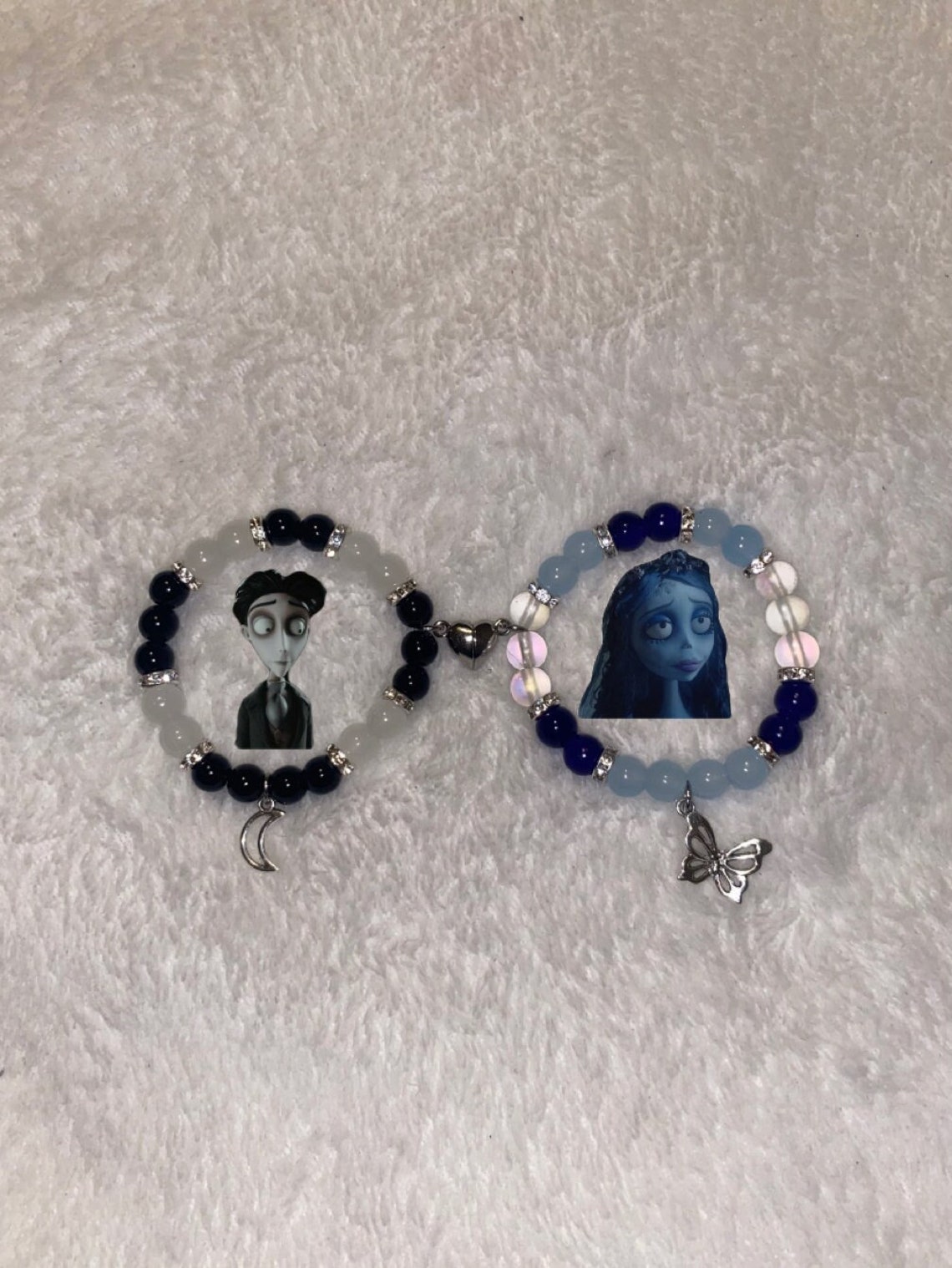 Victor and Emily Corpse Bride Matching Bracelets - Etsy
