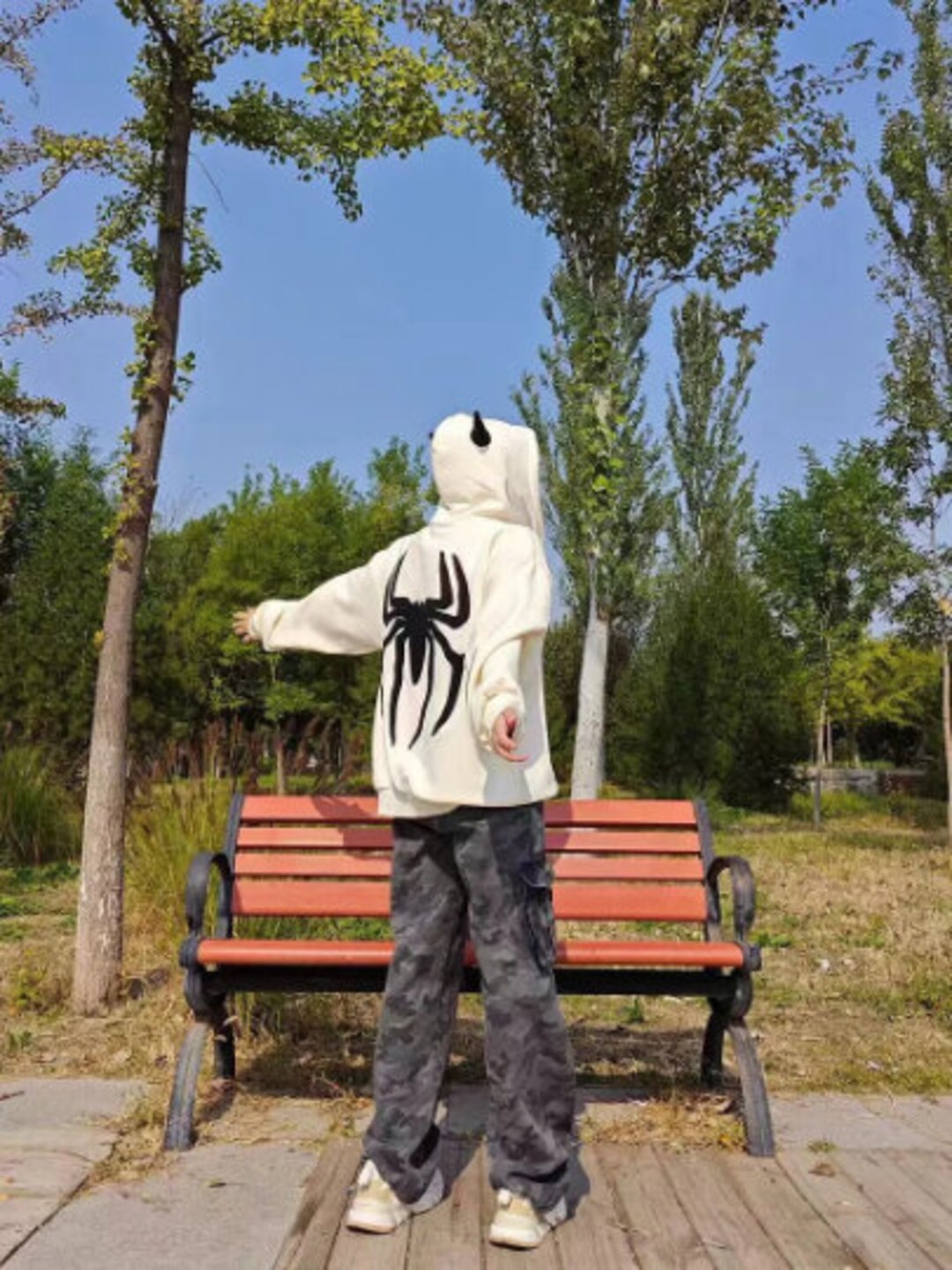 Spider Hoodie Hoodie Black Spider Hoodie Autumn and Winter - Etsy