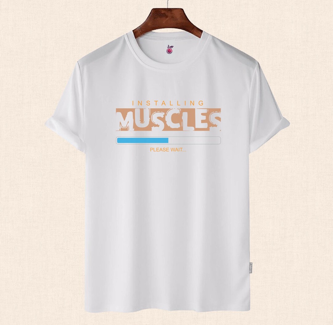 Installing Muscle Shirt, Gym Shirt, Funny Workout T-shirt, Gym Lover ...