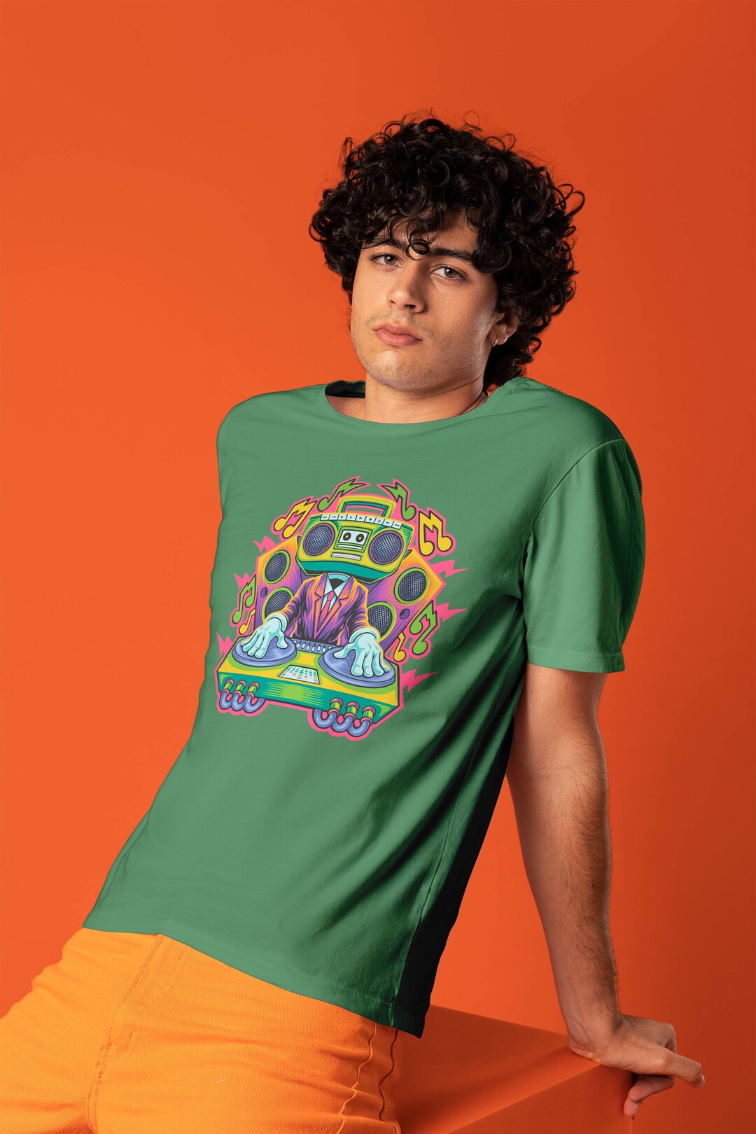 Music Festival Outfit, Cute Radio DJ Graphic Tee, Techno EDM Clothing ...