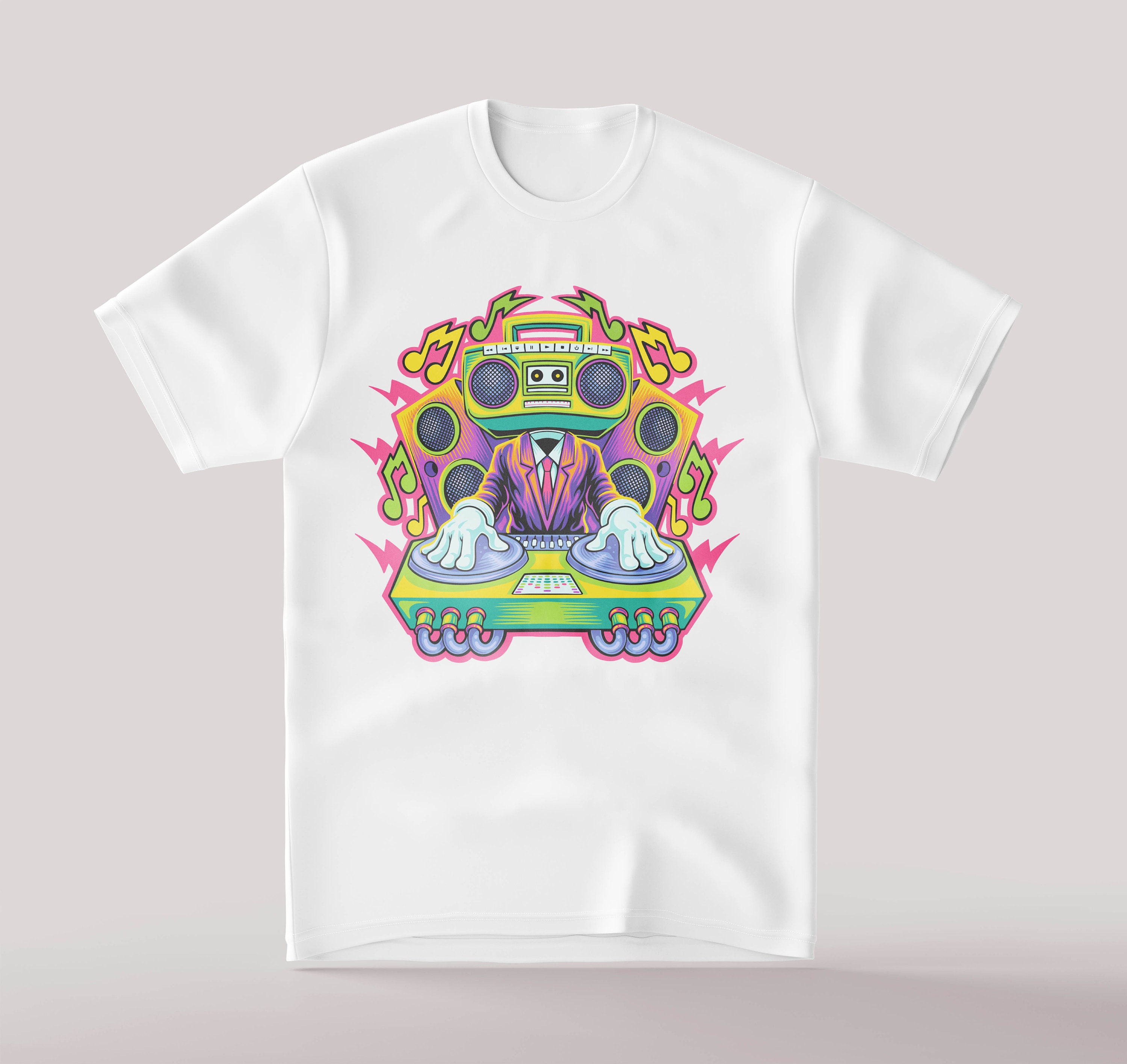 Music Festival Outfit, Cute Radio DJ Graphic Tee, Techno EDM Clothing ...