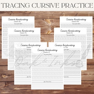 Cursive Alphabet Practice Sheets | Tracing | Neat Handwriting ...
