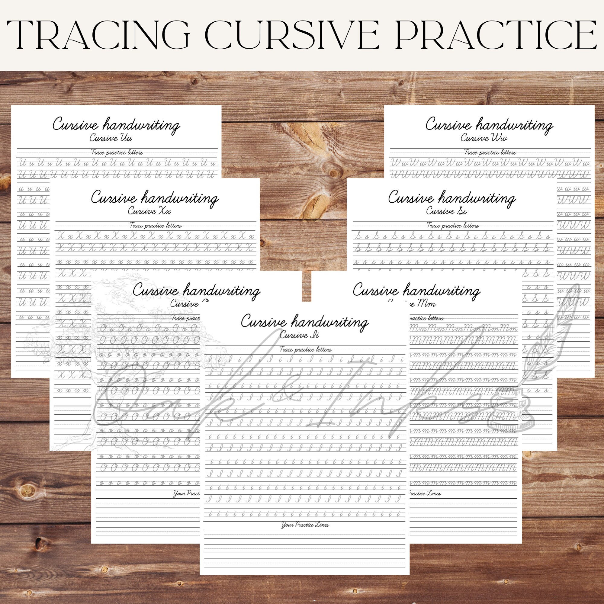 Cursive Alphabet Practice Sheets Tracing Neat Handwriting Alphabet ...