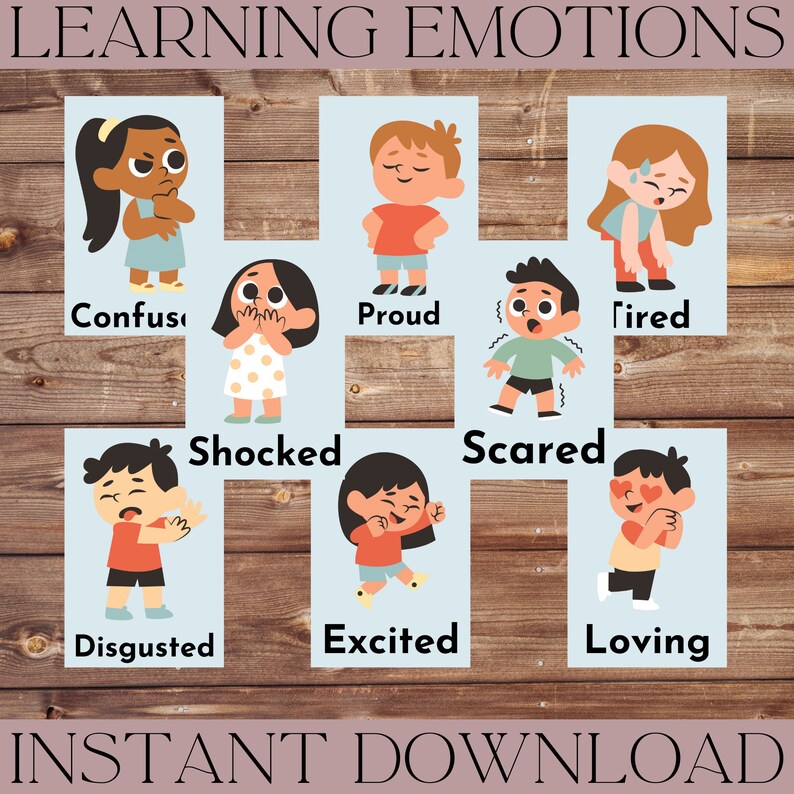 Emotion Flash Cards | Learning Emotions | Feelings Cards | Expressing ...
