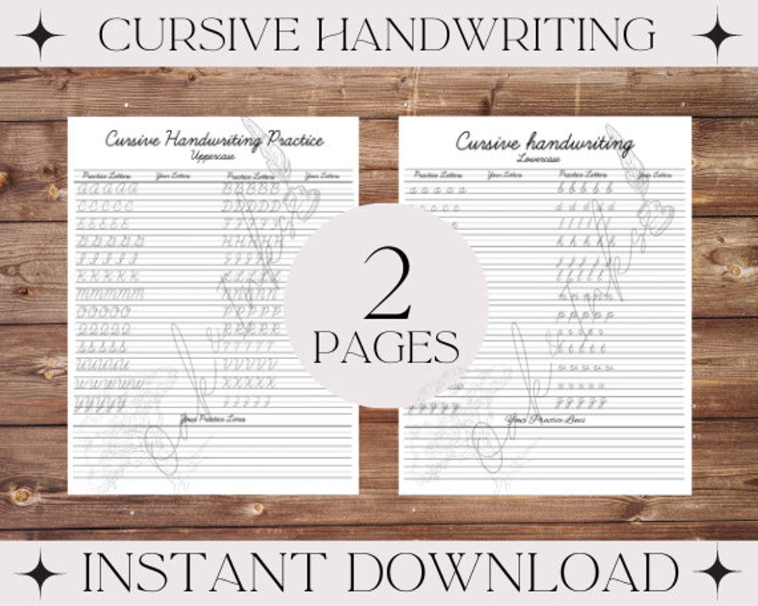 Cursive Alphabet Practice Sheets | Tracing | Neat Handwriting ...