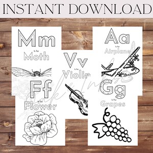 Alphabet Coloring Pages for Kids | Learning the ABC'S | Printable ...