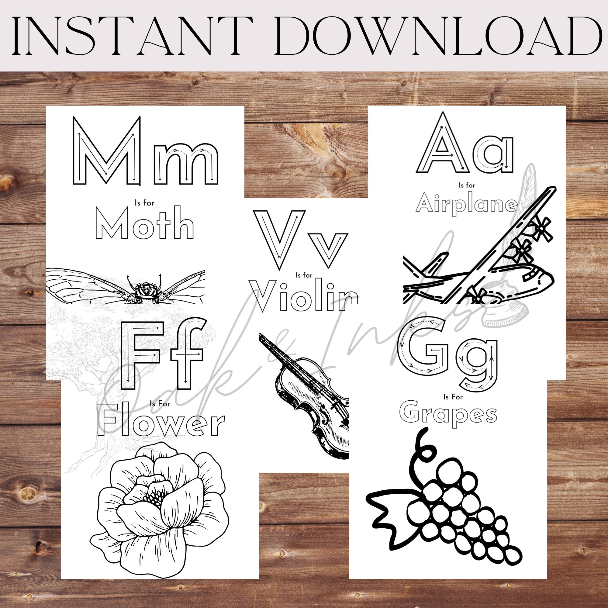 Alphabet Coloring Pages for Kids | Learning the ABC'S | Printable ...