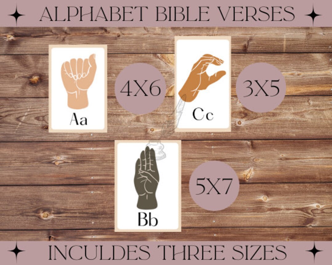 Sign Language Alphabet Flash Cards | ASL | Memorization | ABC | Bundle ...