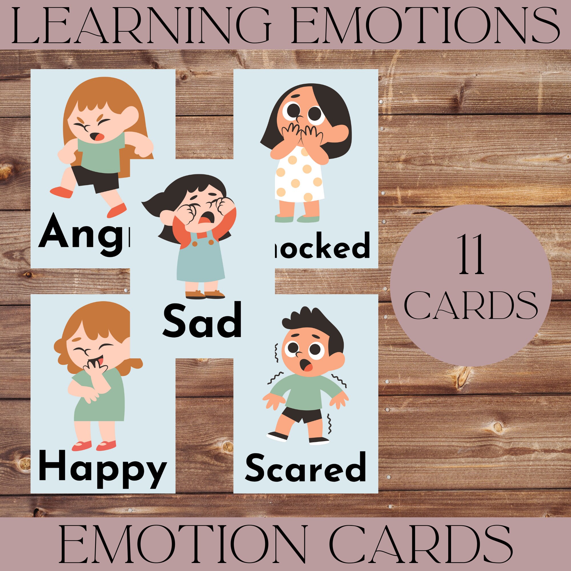 Emotion Flash Cards | Learning Emotions | Feelings Cards | Expressing ...