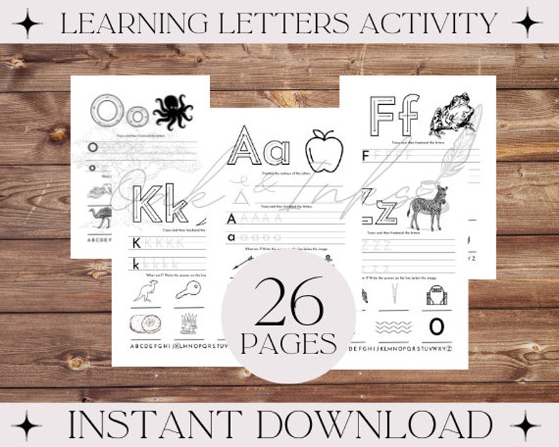 Alphabet Worksheets | Tracing | Coloring | Learning Letters | I Know My ...