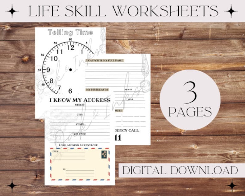 Life Skill Worksheets | Learning to Tell Time | Activity | Early ...