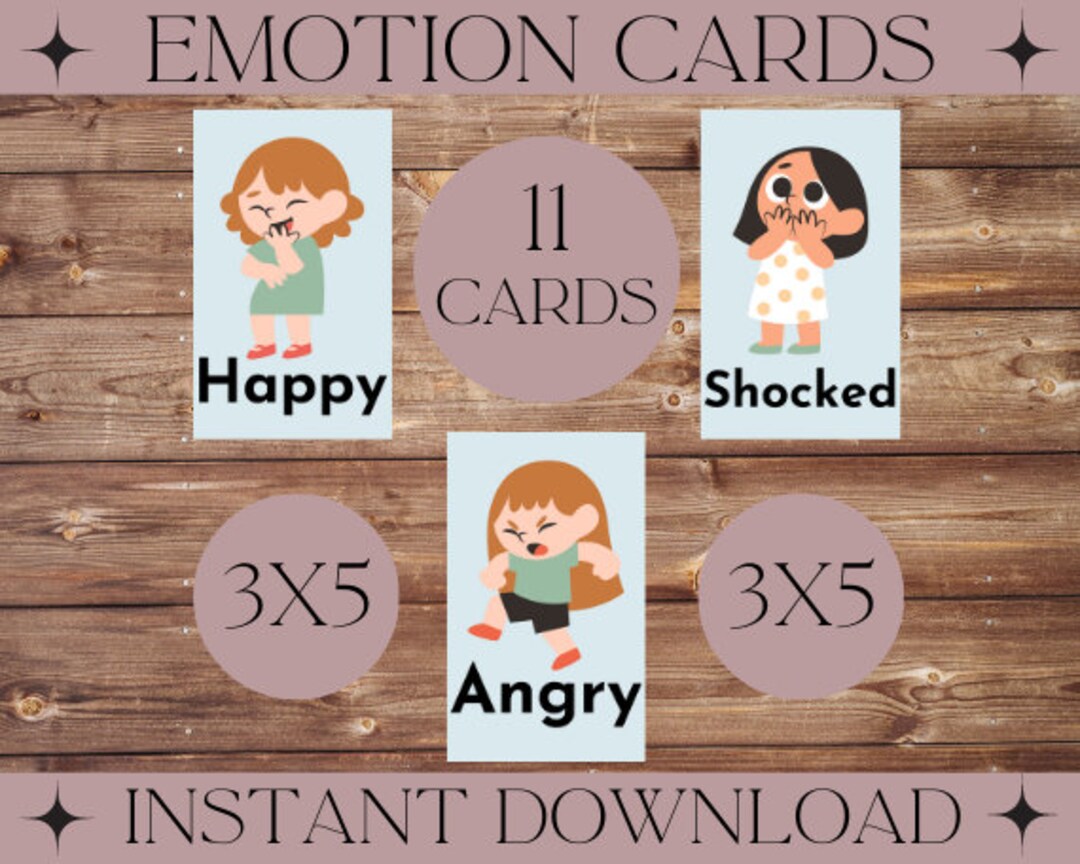 Emotion Flash Cards | Learning Emotions | Feelings Cards | Expressing ...