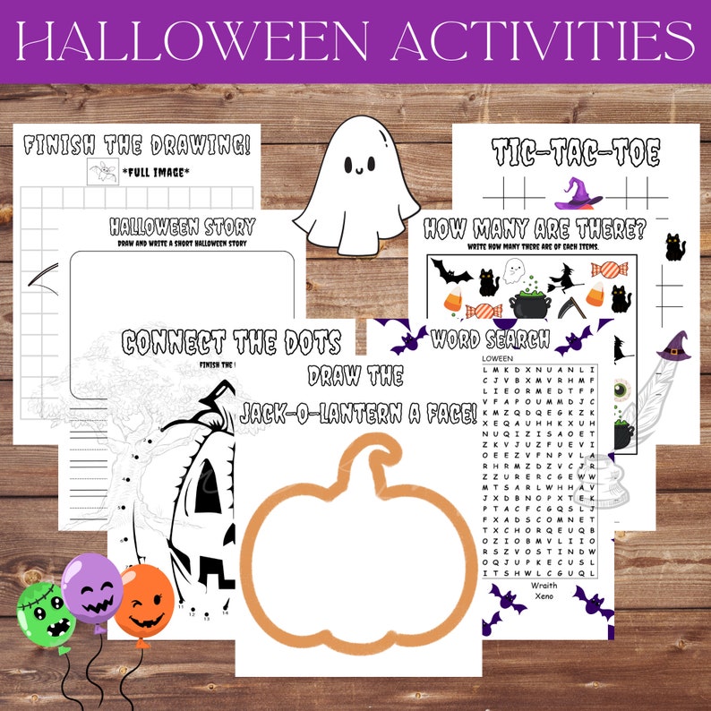 Halloween Activity Pack | Fun Engaging Activity Book | Coloring Pages ...