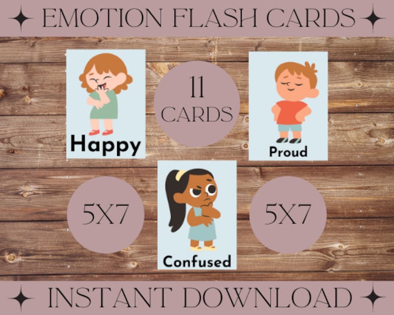 Emotion Flash Cards | Learning Emotions | Feelings Cards | Expressing Feelings Cards ...