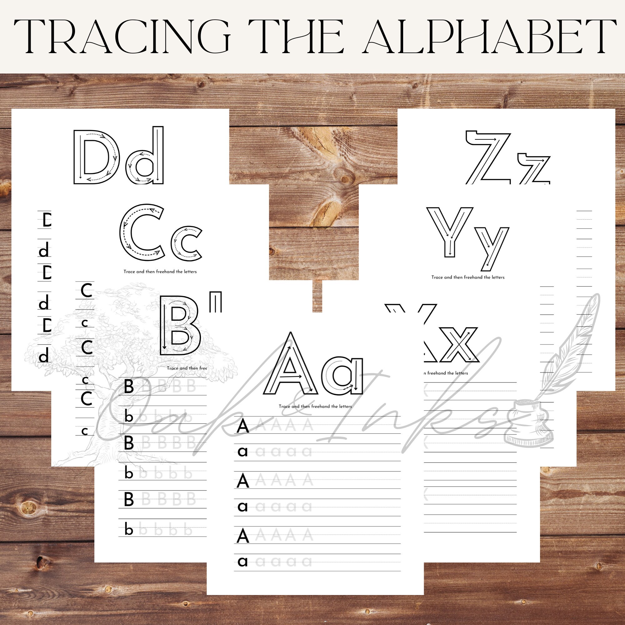 Alphabet Tracing Sheets Tracing Learning Letters I Know My Letters ...