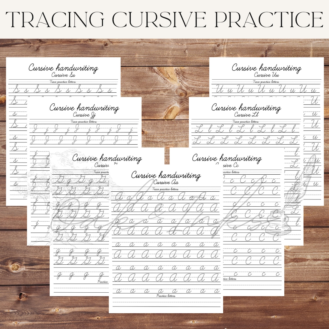 Cursive Alphabet Practice Sheets Tracing Neat Handwriting Alphabet ...