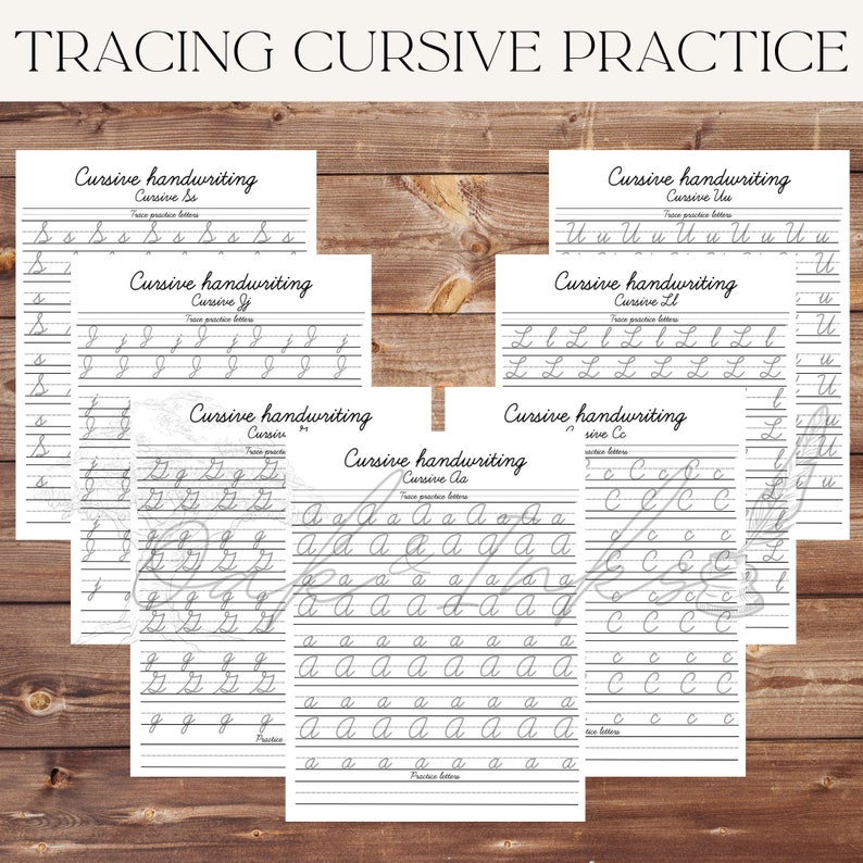 Cursive Alphabet Practice Sheets | Tracing | Neat Handwriting ...