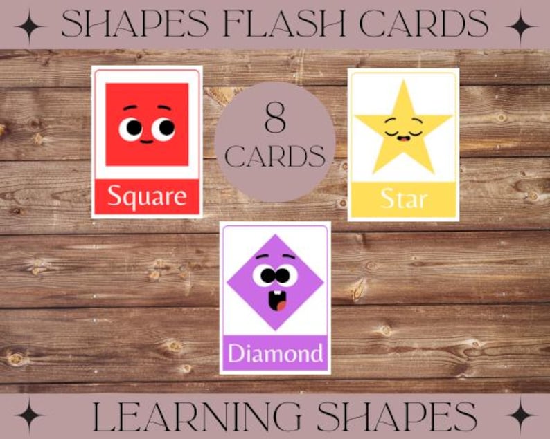 Learning Shapes Flash Cards | Shapes| Memorization | Basic Shapes | 5x7 ...