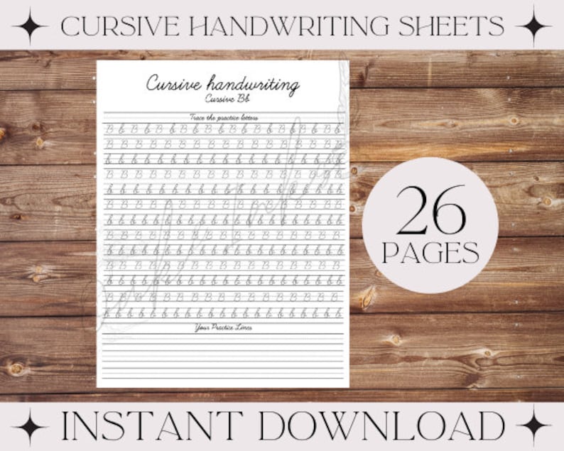 Cursive Alphabet Practice Sheets | Tracing | Neat Handwriting ...