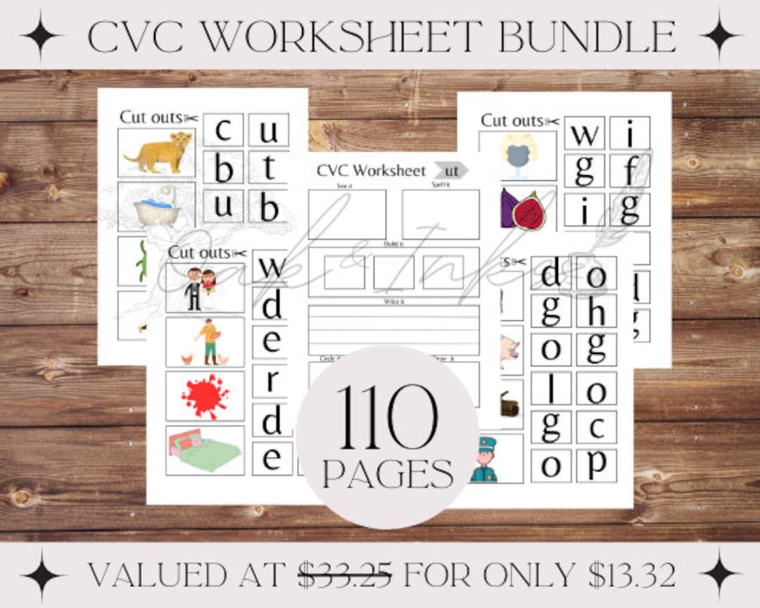 CVC Reading Comprehension Bundle | Learning | Kindergarten | Homeschool ...