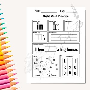 100 Printable Sight Words Worksheets | Learning | Kindergarten ...