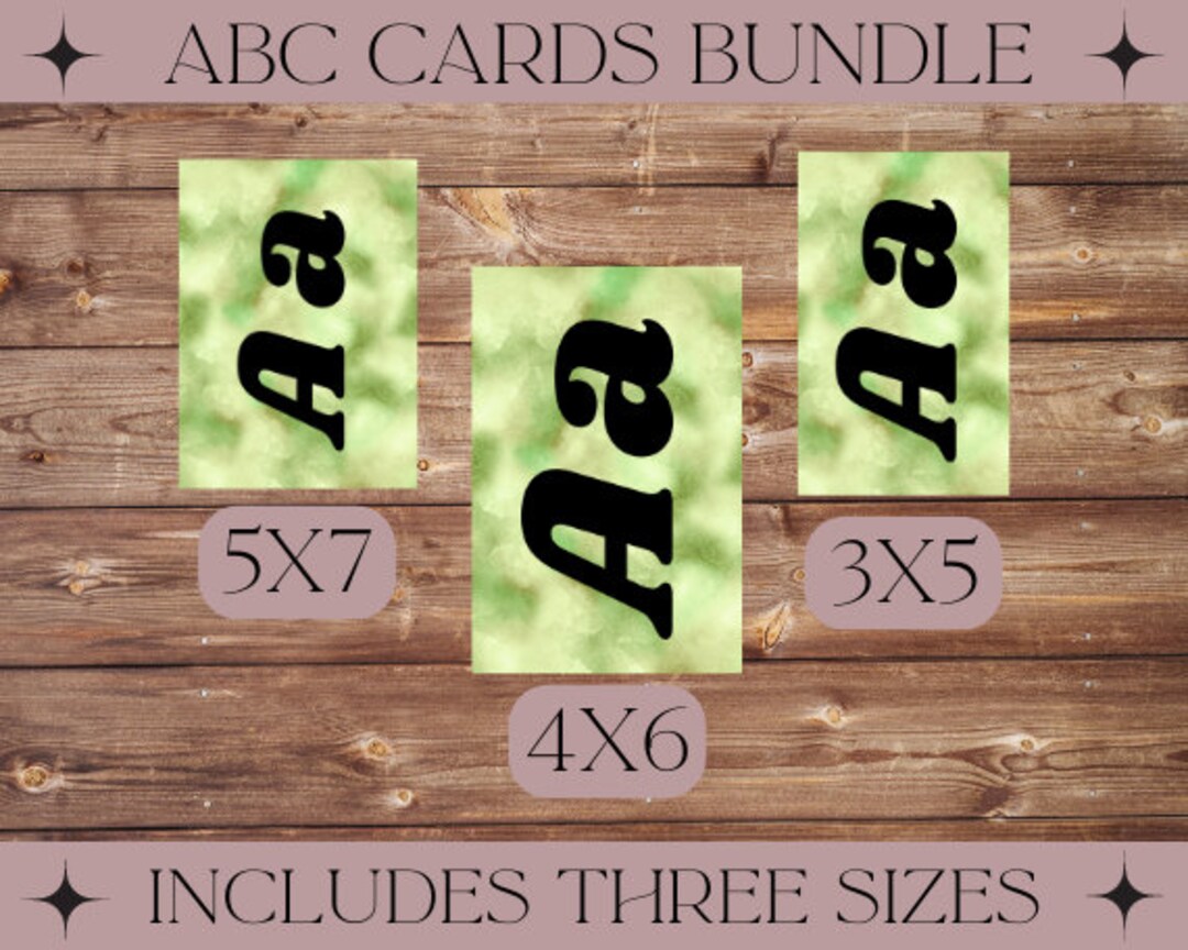 Alphabet Flash Cards | ABC | Memorization | Learning Letters | Bundle ...
