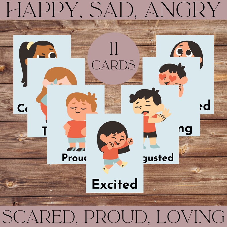 Emotion Flash Cards | Learning Emotions | Feelings Cards | Expressing ...