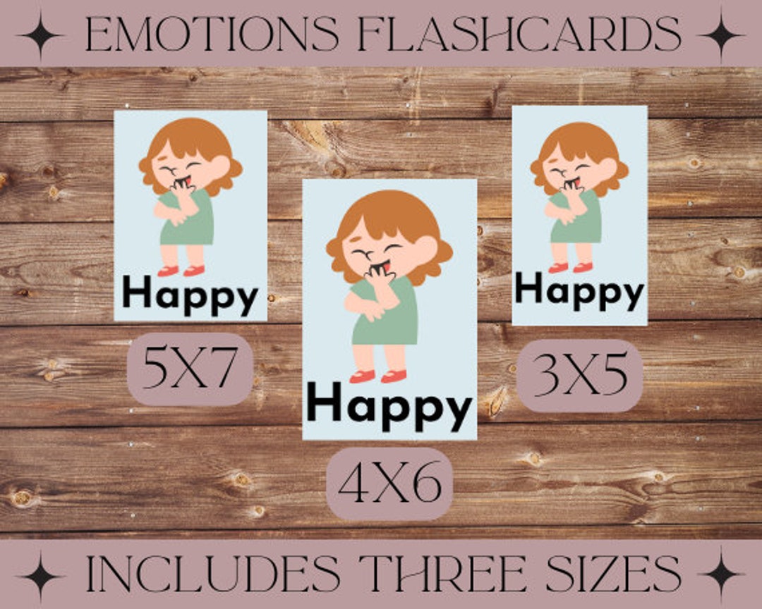 Emotion Flash Cards | Learning Emotions | Expressing Feelings Cards ...