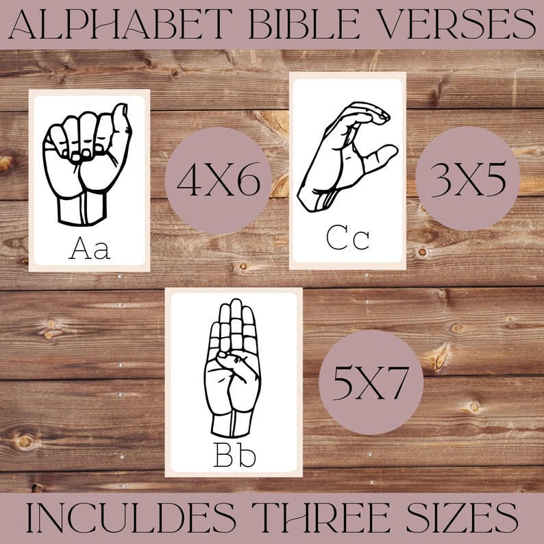 Sign Language Alphabet Flash Cards | ASL | Memorization | ABC | Bundle ...