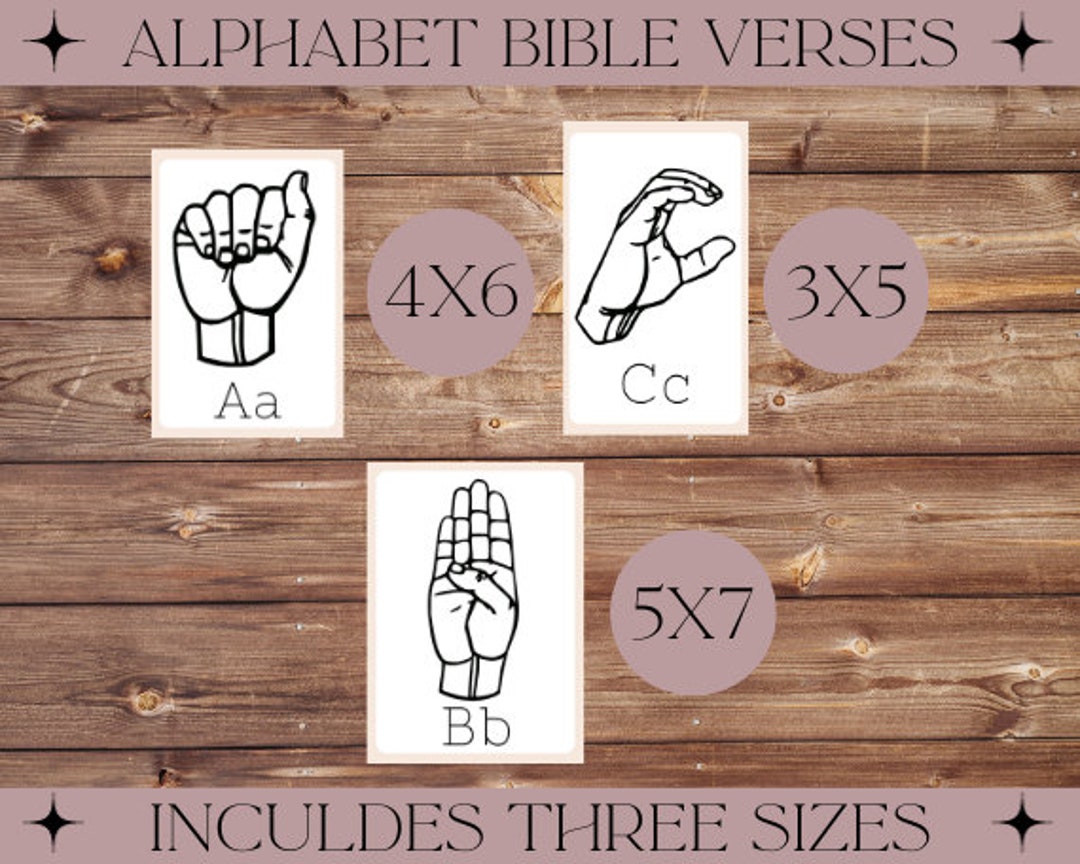 Sign Language Alphabet Flash Cards | ASL | Memorization | ABC | Bundle ...