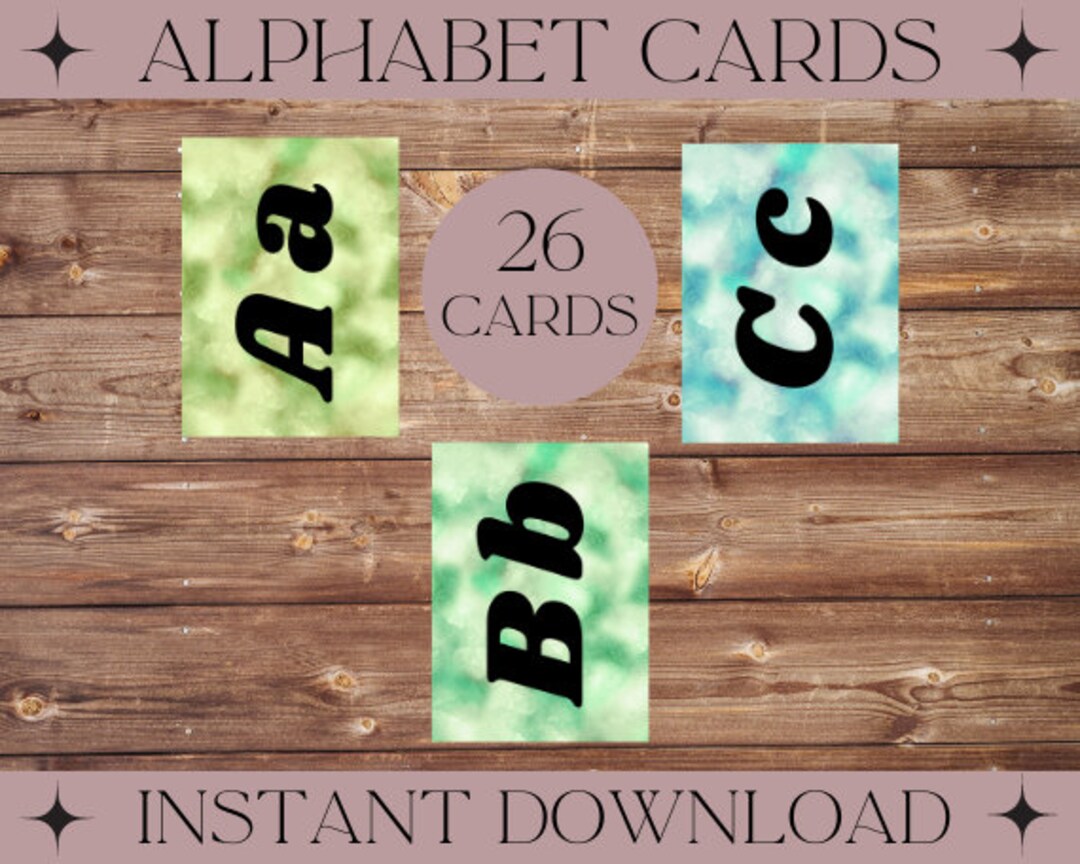 Alphabet Flash Cards | ABC | Memorization | Learning Letters | 5x7 ...