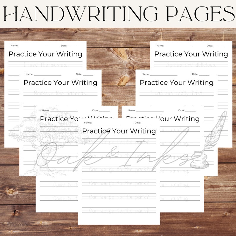 Handwriting Practice Sheets | Tracing | Neat Handwriting | Short ...
