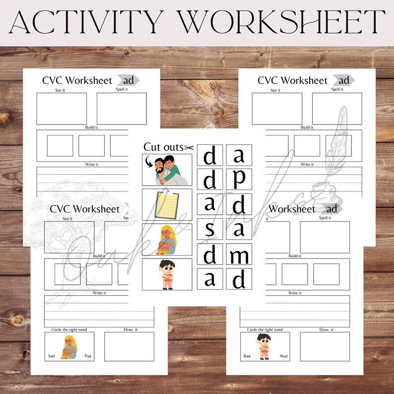 CVC Reading Comprehension Learning Kindergarten Homeschool Easy Reading ...