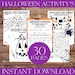 Halloween Activity Pack | Fun Engaging Activity Book | Coloring Pages ...
