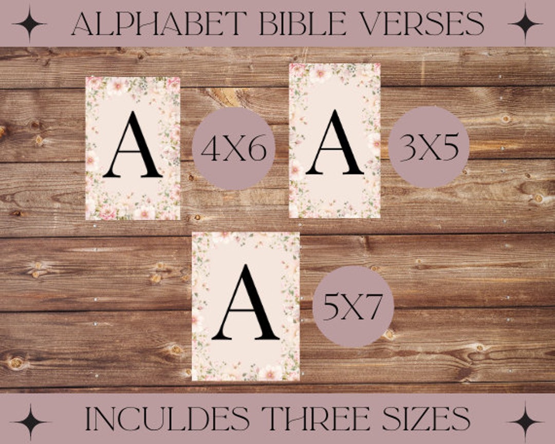 Blush Flower Alphabet Flash Cards | Alphabet | Memorization | ABC ...