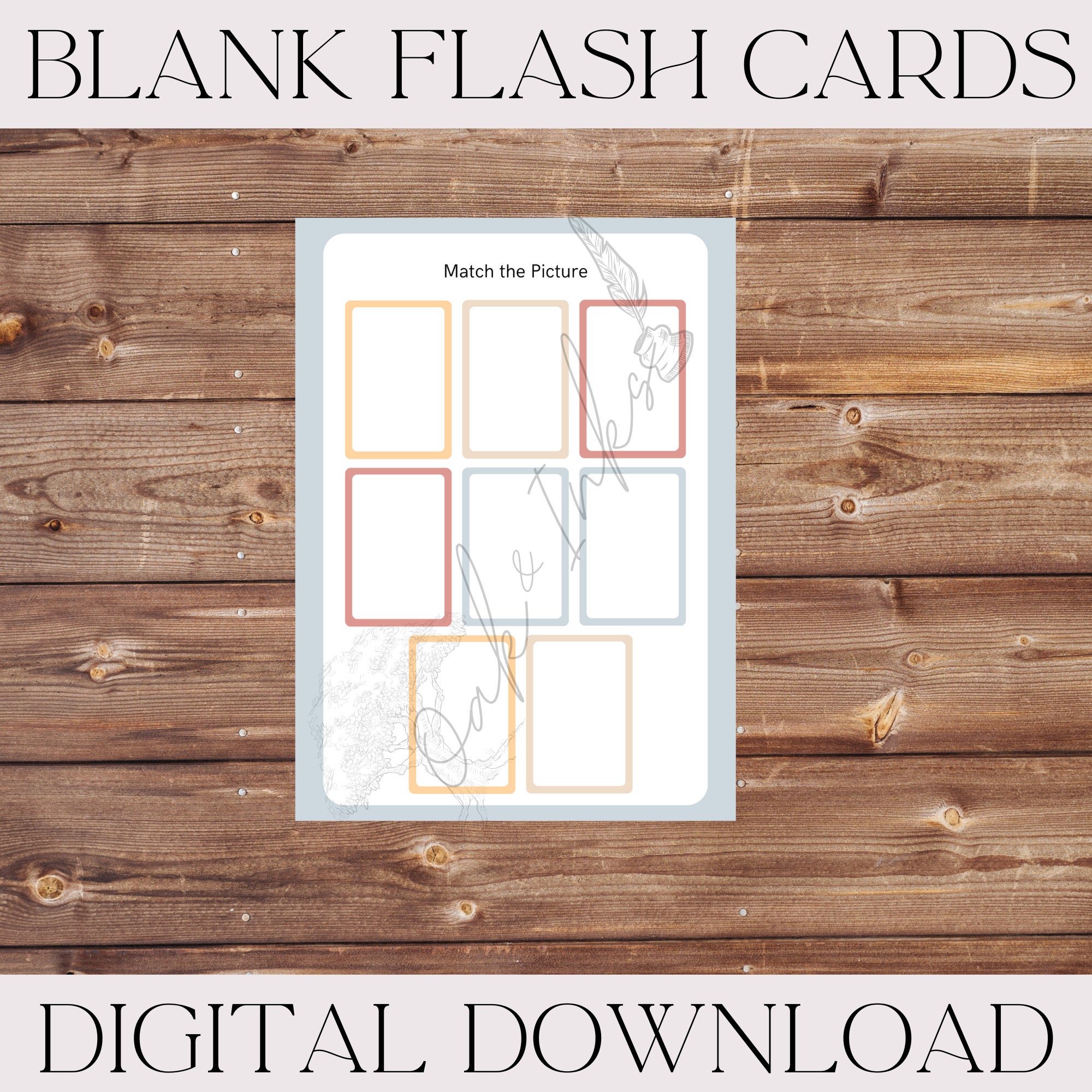 Matching Animals Card Game Printable Digital Down - Etsy