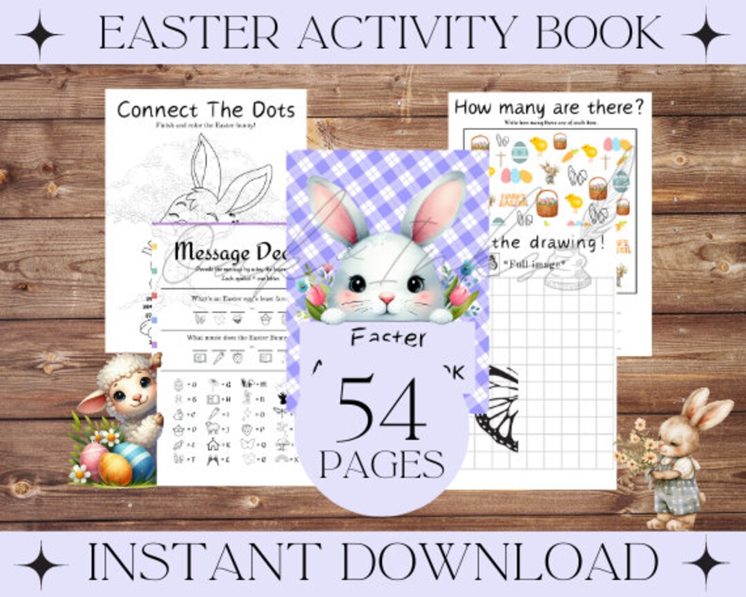 Easter Activity Pack | Fun Engaging Activity Book | Coloring Pages ...