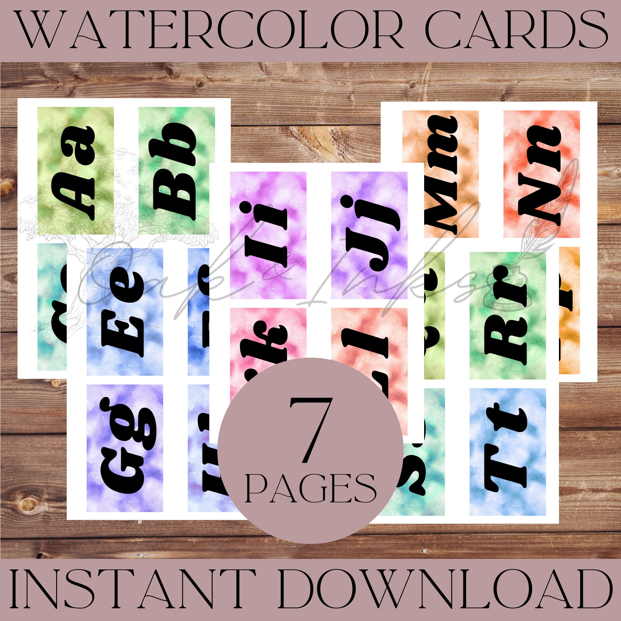 Alphabet Flash Cards | ABC | Memorization | Learning Letters | 3x5 ...