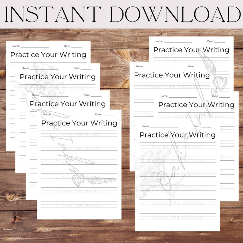 Handwriting Practice Sheets | Tracing | Neat Handwriting | Short ...