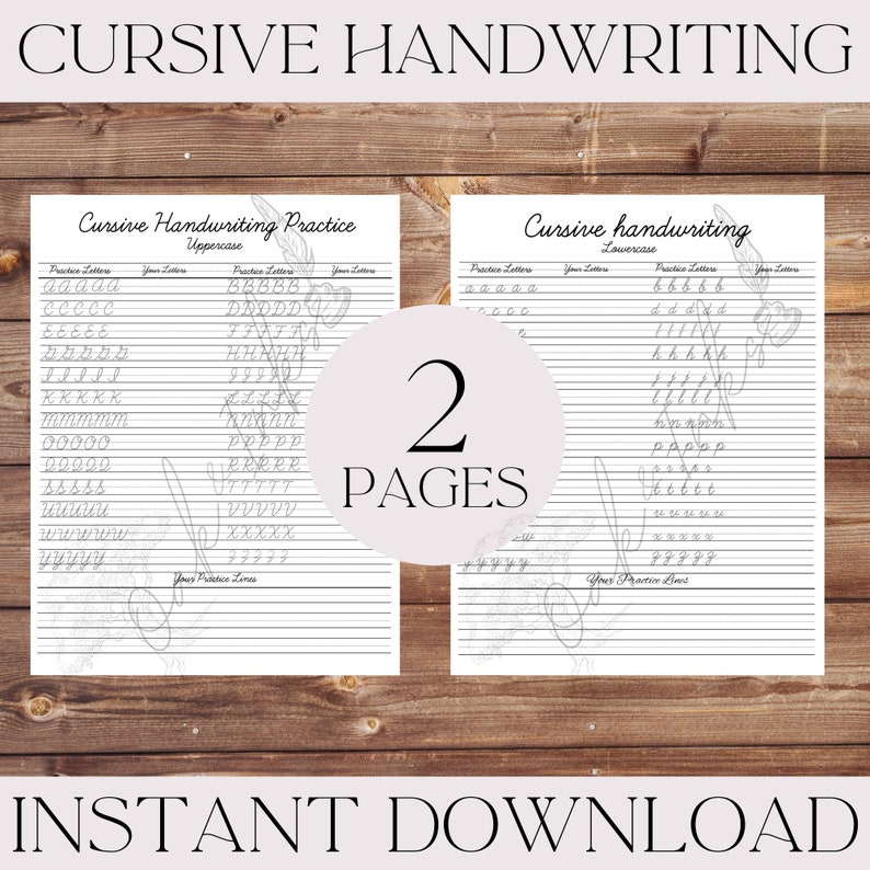 Cursive Alphabet Practice Sheets | Tracing | Neat Handwriting ...